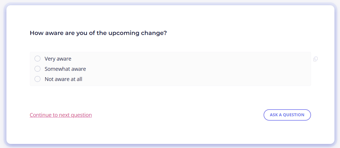 Change management questionnaire (free template)