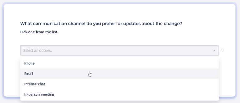 Change management questionnaire (free template)