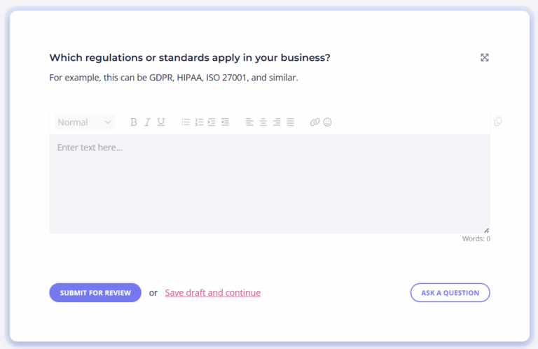 Compliance assessment form (free template)