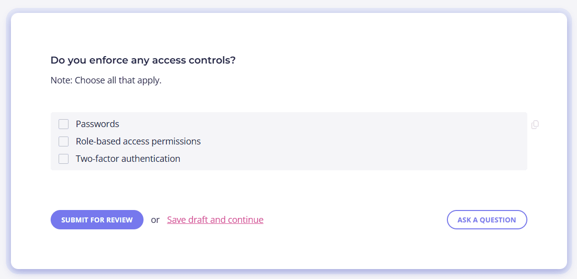Compliance assessment form (free template)
