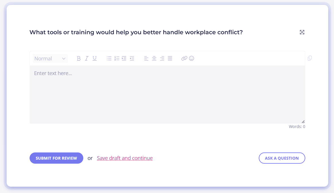 Conflict resolution questionnaire (free template)